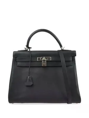 Hermès 2004 Kelly 32 Two-way Handbag - Black