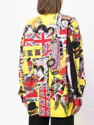 Versace 1990-2000s Graphic-print Cotton Shirt