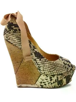 LANVIN Platform Wedge Pumps