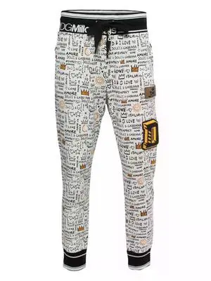 Dolce & Gabbana Printed Sports Pants For Women