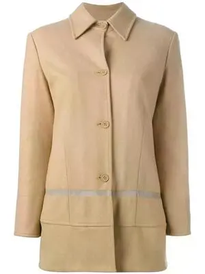 Helmut Lang Single-breasted Wool Coat