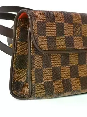 LOUIS VUITTON 2002 Pochette Florentine Belt Bag - Brown