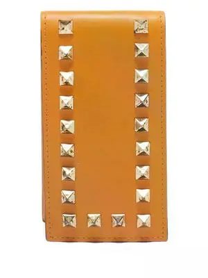 Valentino Garavani Leather Iphone Flip Case - Yellow