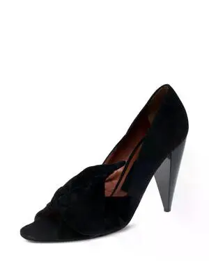 LANVIN 105mm Velvet Bow-detailing Pumps