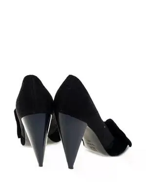 LANVIN 105mm Velvet Bow-detailing Pumps
