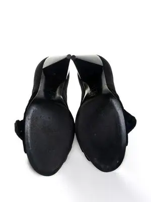 LANVIN 105mm Velvet Bow-detailing Pumps