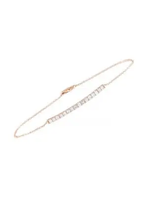 LB EXCLUSIVE 14k Rose Gold Diamond Bracelet - Pink