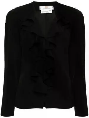 Givenchy 1990s Single-breasted Ruffled Jacket