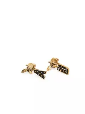 Dior Plated Bee Stud Earrings