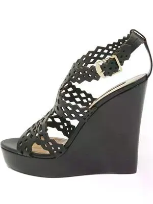Roberto Cavalli 130mm Cut-out Platform Wedge Sandals