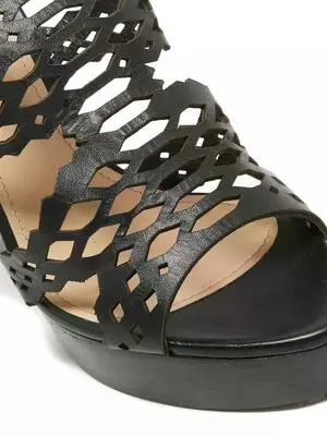 Roberto Cavalli 130mm Cut-out Platform Wedge Sandals
