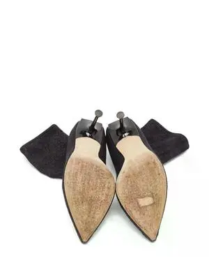 SERGIO ROSSI 125mm Leather Heeled Boots - Black
