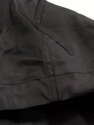 Prada Zip-up Hooded Jacket With Triangle Logo