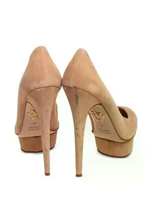 CHARLOTTE OLYMPIA 140mm Leather Heeled Pumps
