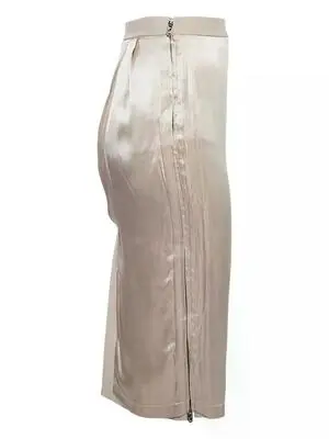 Fendi Satin Midi Skirt