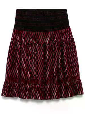 Alaïa 2000s Full-jacquard Mini Skirt