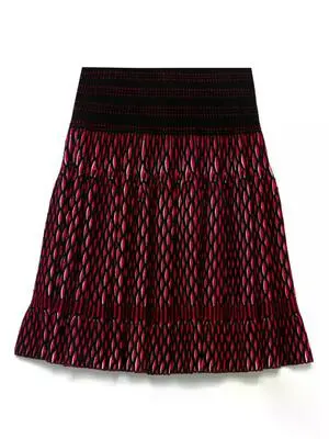 Alaïa 2000s Full-jacquard Mini Skirt