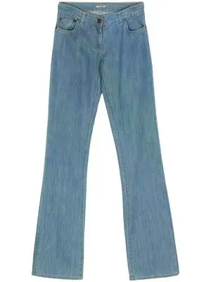 Miu Miu 2000s Mid-rise Flared Jeans
