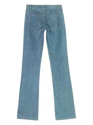 Miu Miu 2000s Mid-rise Flared Jeans