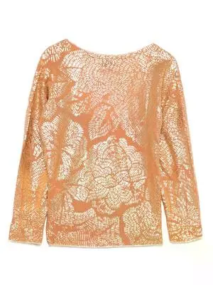 Gianfranco Ferre 2000s Floral-pattern Sweater