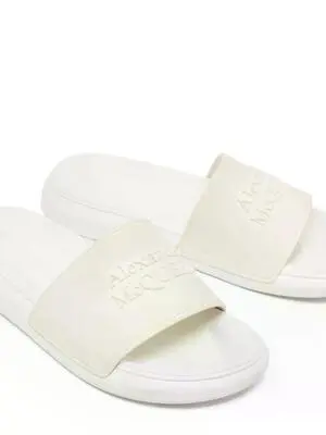Alexander McQueen Logo-embossed Pool Slides