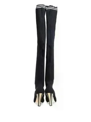 Fendi 115mm Lace-up Thigh-high Boots
