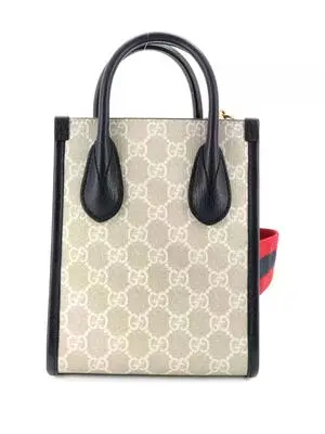 Gucci Ophidia Interlocking G Patch Gg Coated Canvas Mini Tote Bag