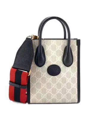 Gucci Ophidia Interlocking G Patch Gg Coated Canvas Mini Tote Bag