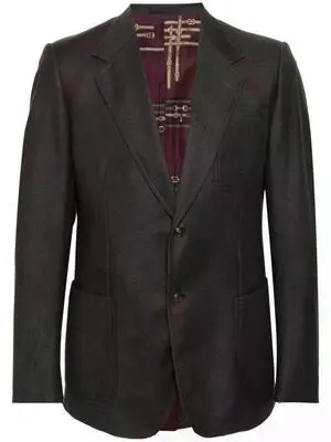 Gucci 2000s Notched Lapels Buttoned Blazer