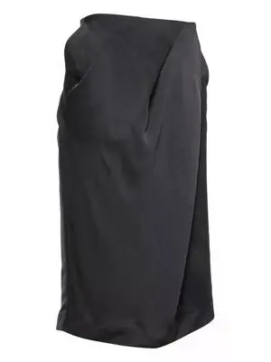 ARMANI Draped Georgette Skirt