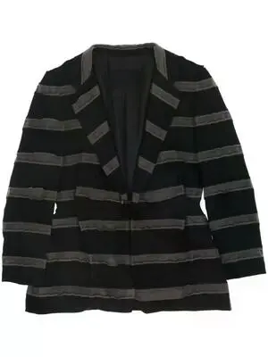 LANVIN 2003 Striped Silk Blazer