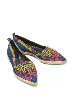 NICHOLAS KIRKWOOD Pointed Toe Embroidered Espadrilles