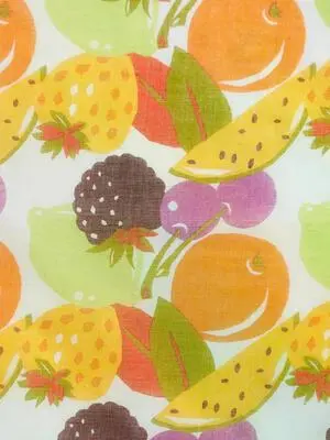 Kenzo Fruit-print Cotton Scarf