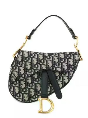 Dior Oblique Saddle Mini Bag - Neutrals