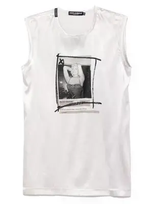 Dolce & Gabbana Graphic-print Vest - Grey