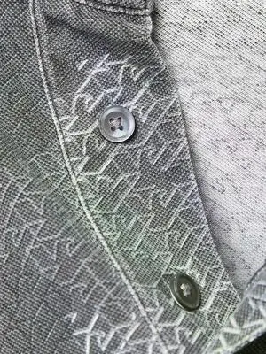 Emporio Armani Monogram-print Polo Shirt