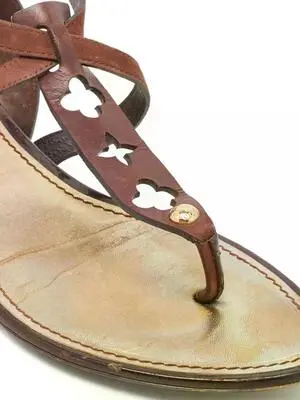 LOUIS VUITTON Leather Flat Sandals