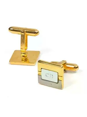 Dior 1980s Two-tone Cufflinks