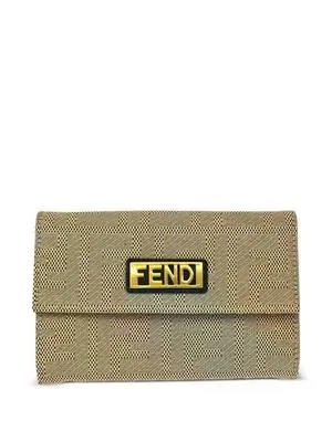 Fendi 1990s Zucca Pattern Wallet - Neutrals