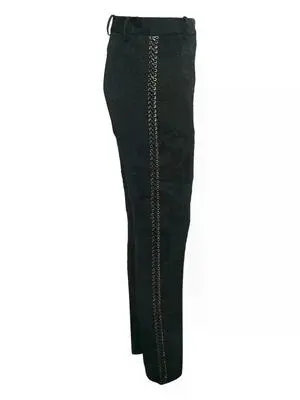 FERRAGAMO Jacquard-pattern Straight Leg Pants