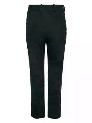FERRAGAMO Jacquard-pattern Straight Leg Pants