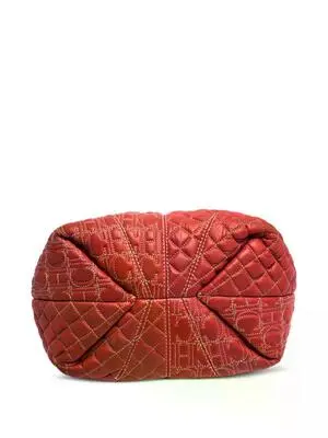 Carolina Herrera Quilted Leather Shoulder Bag - Orange