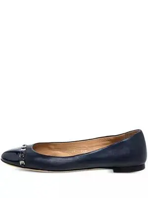Ferragamo Almond Toe Flats For Women