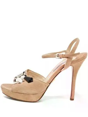 Prada 120mm Bead-embellished Sandals