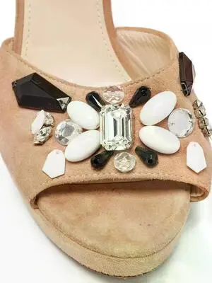 Prada 120mm Bead-embellished Sandals