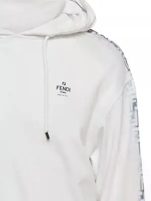 Fendi Ff-logo Cotton Hoodie