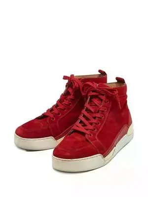CHRISTIAN LOUBOUTIN Rankick Croc Embossed Leather Sneakers