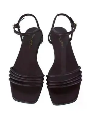 GIANVITO ROSSI Lena Leather Flat Sandals