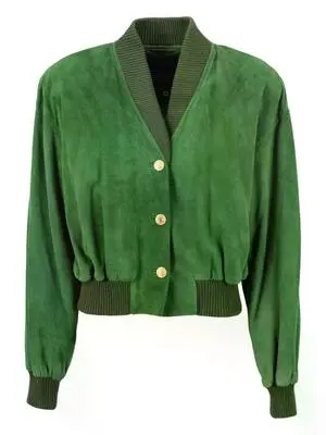 TRUSSARDI Suede Bomber Jacket