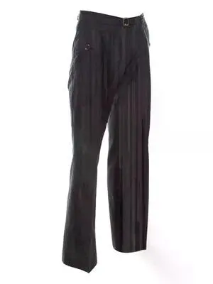 BOSS Pinstripe-print Belted Trousers